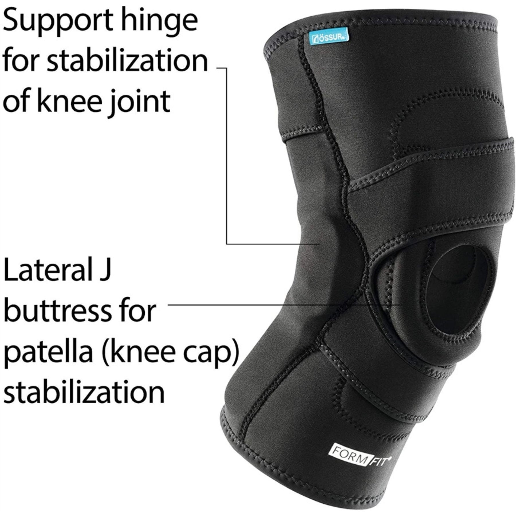 Ossur Formfit Knee Hinged Lateral J – ShopOrthopedics