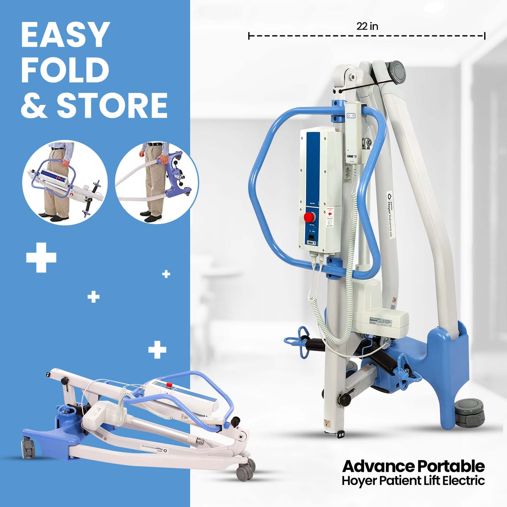Joerns Advance-E 340 Portable Hoyer Lift | Shop Orthopedic ...