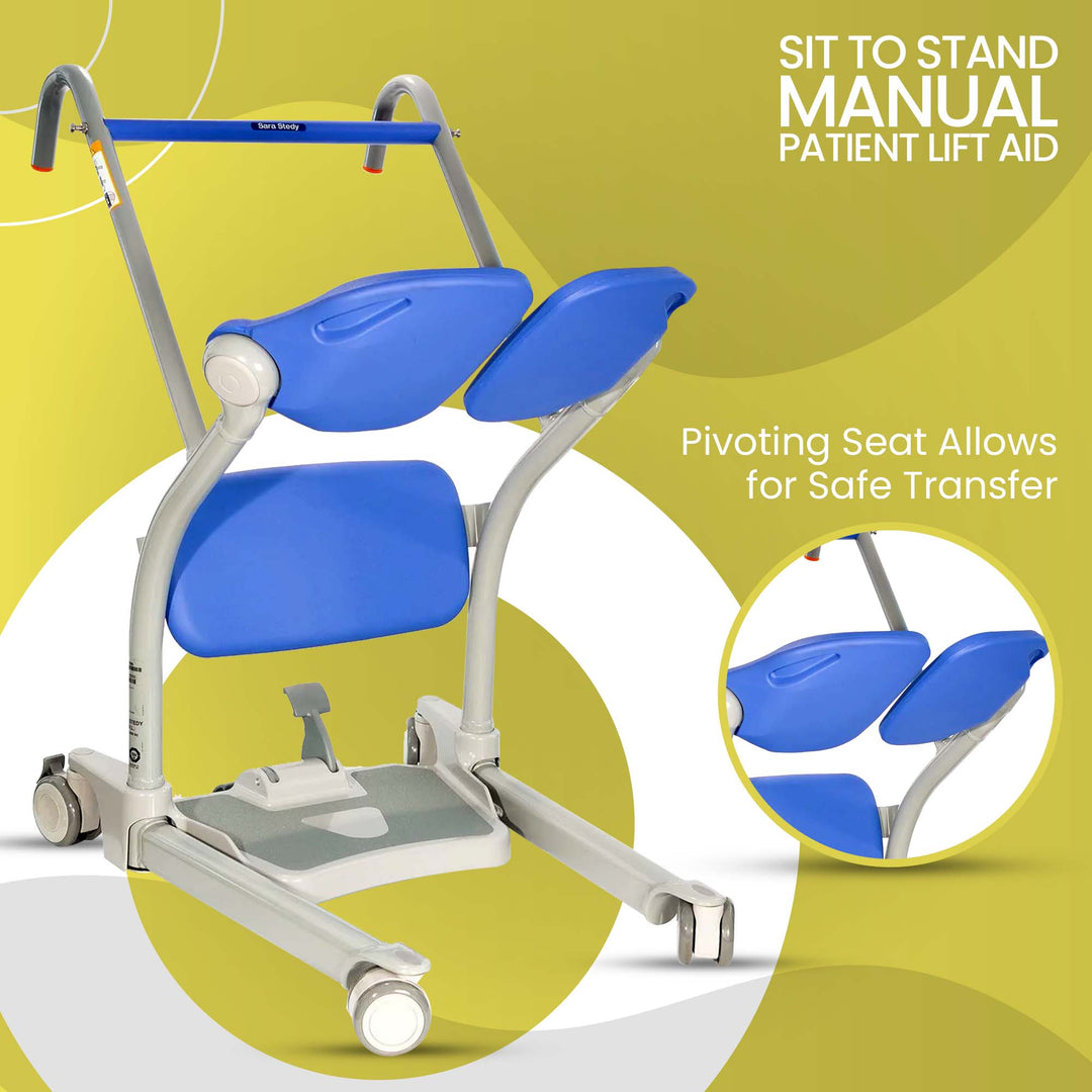 Sara Stedy Sit to Stand Manual Patient Lift Aid | For Tall Patients ...