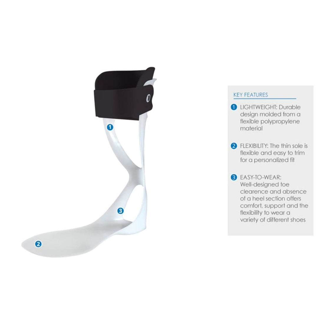 AFO Leaf Spring from Shop-Orthopedics is an ankle-foot orthosis ...
