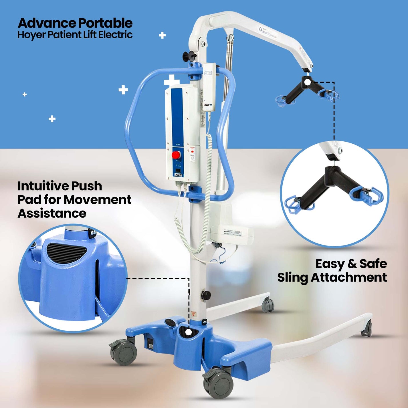 Joerns Advance-E 340 Portable Hoyer Lift | Shop Orthopedic ...