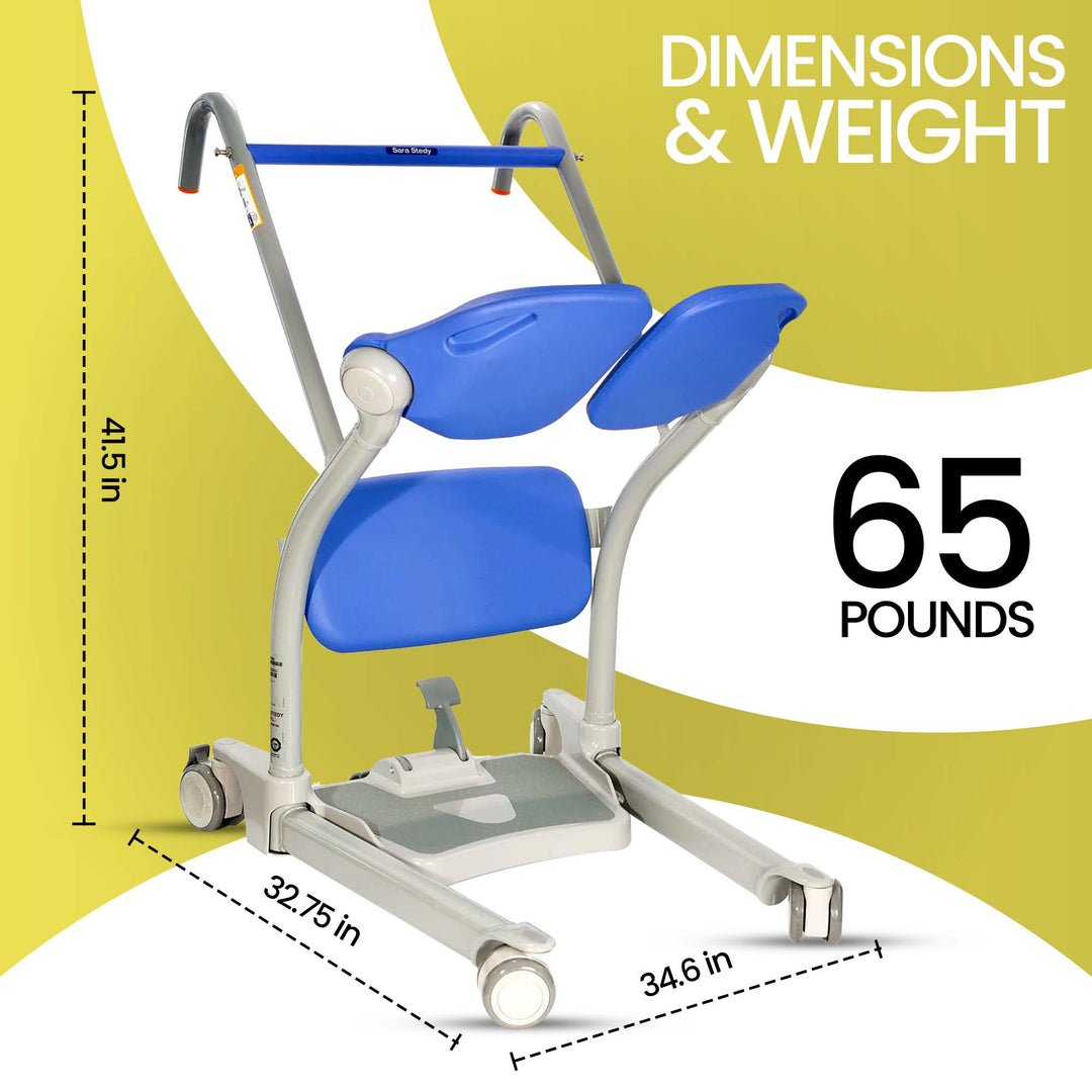Sara Stedy Sit to Stand Manual Patient Lift Aid | For Tall Patients ...