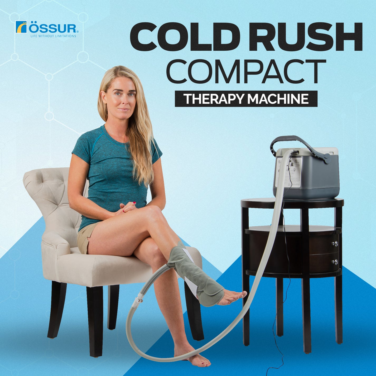 Ossur Cold Rush Compact Therapy Machine System – ShopOrthopedics