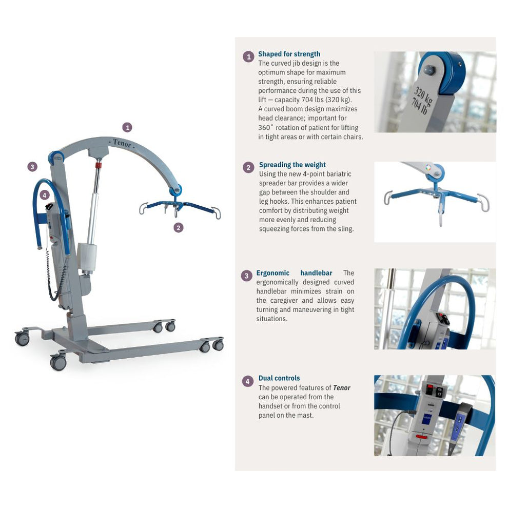 Tenor Bariatric Floor Lifter Patient Lift – ShopOrthopedics